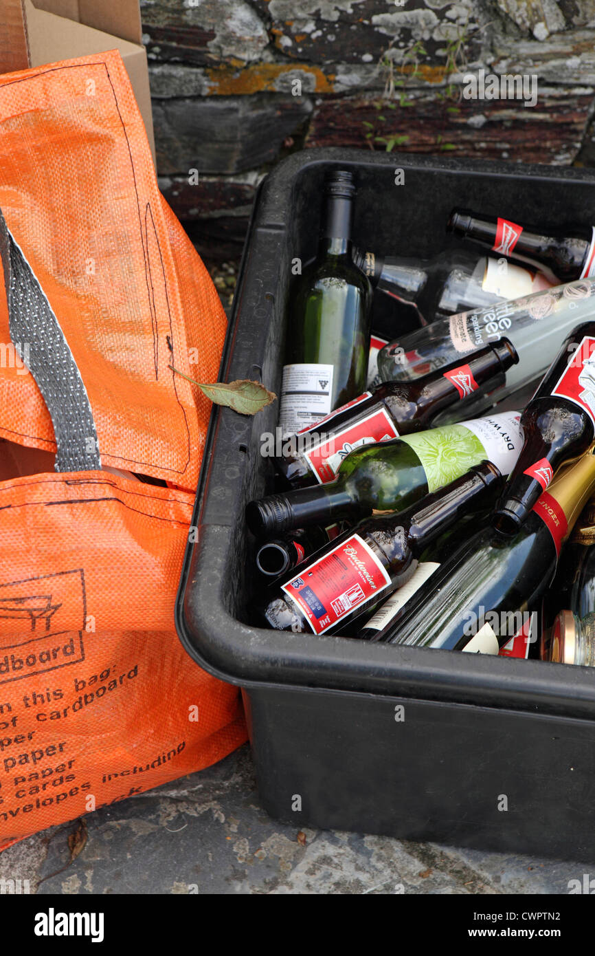 recycling organized into different kinds categories types for doorstep ...
