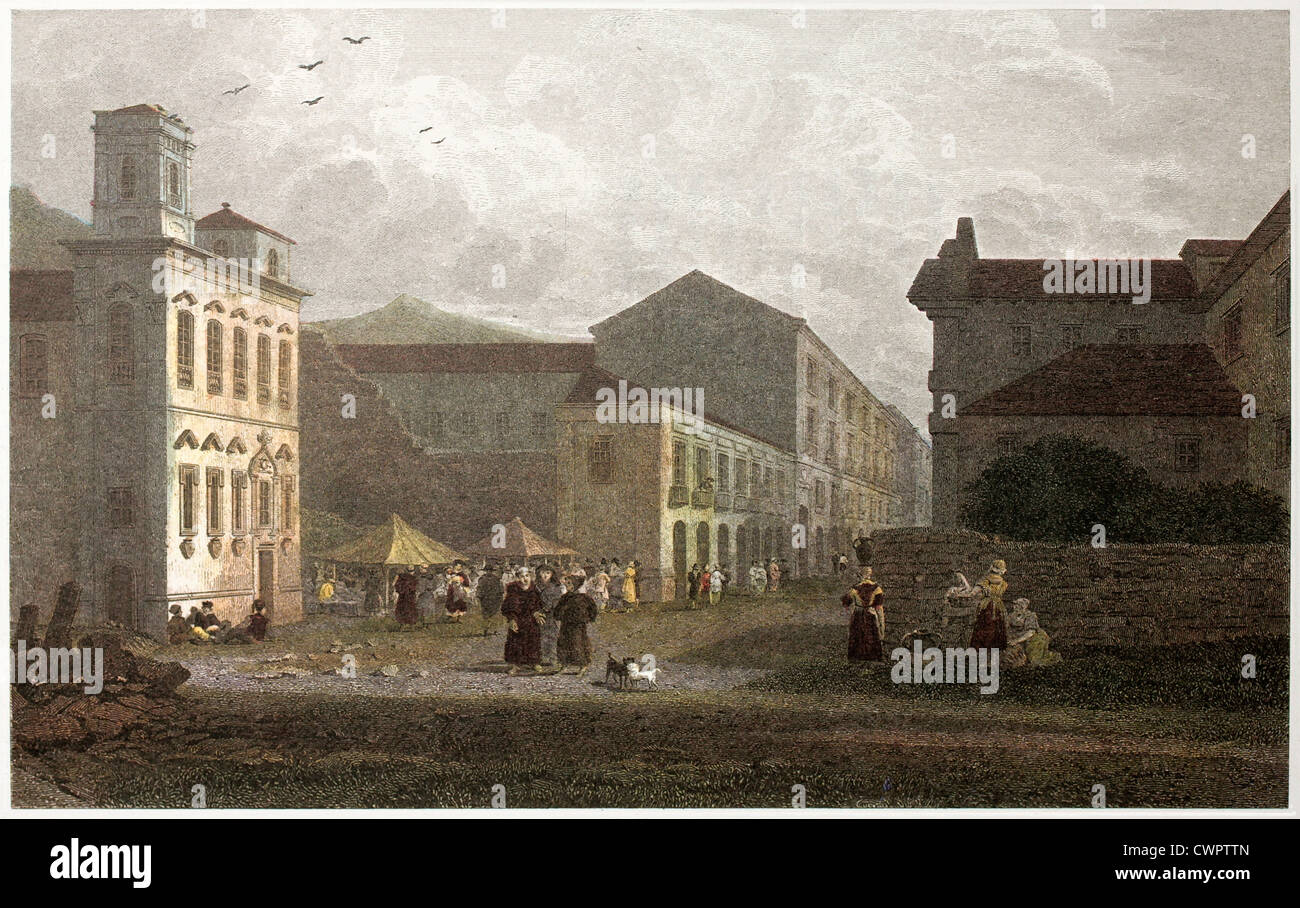 Quattro fontane street, Messina, Sicily Stock Photo - Alamy