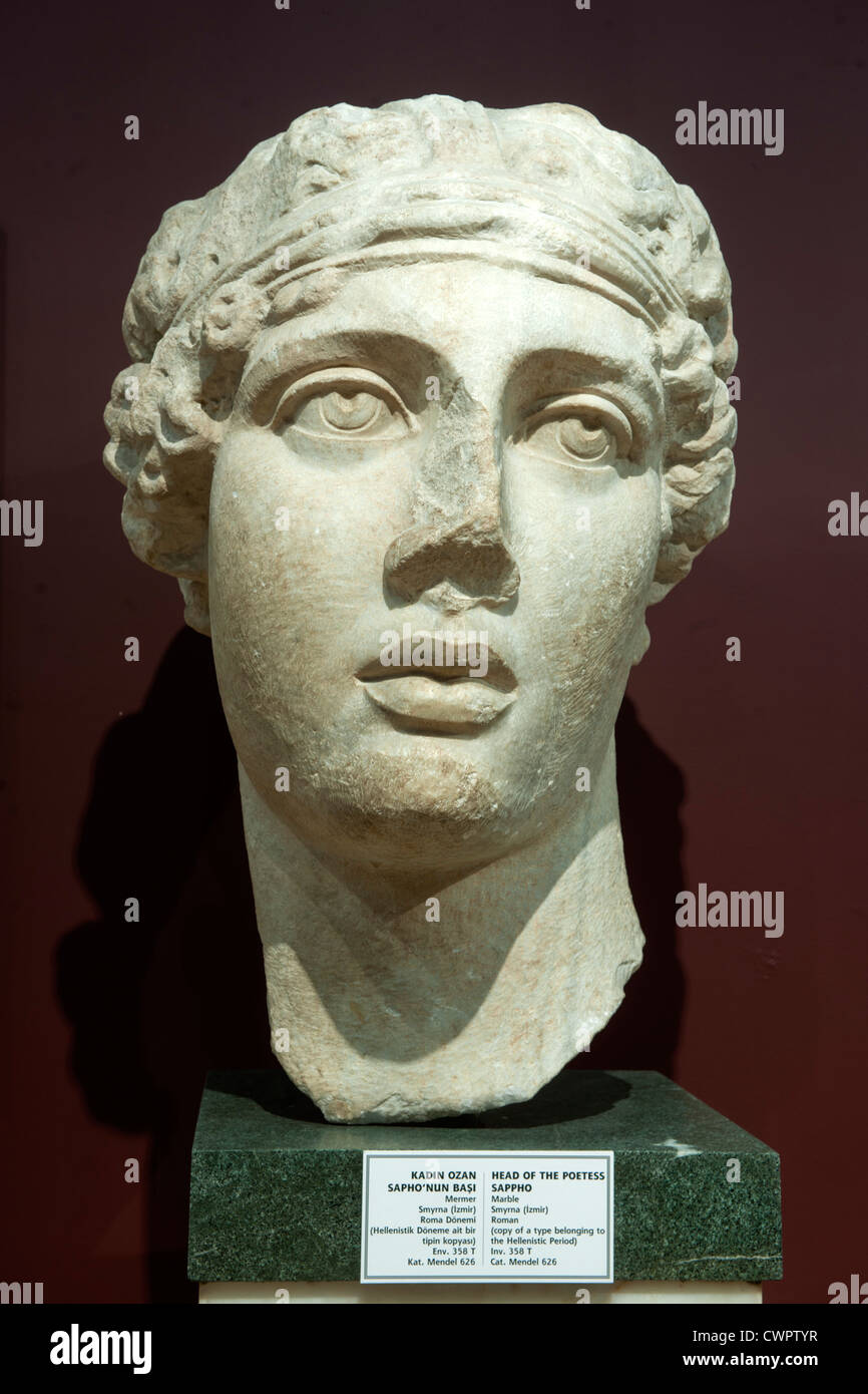 Türkei, Istanbul, Sultanahmet, Archäologisches Museum, Sappho aus Izmir ...
