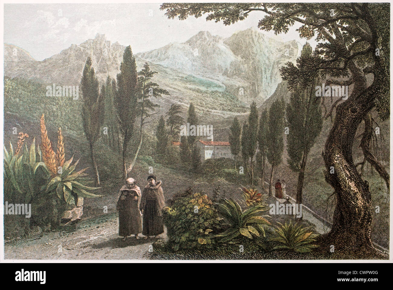Santa Maria di Gesu Convent, Palermo surroundings, Sicily Stock Photo ...