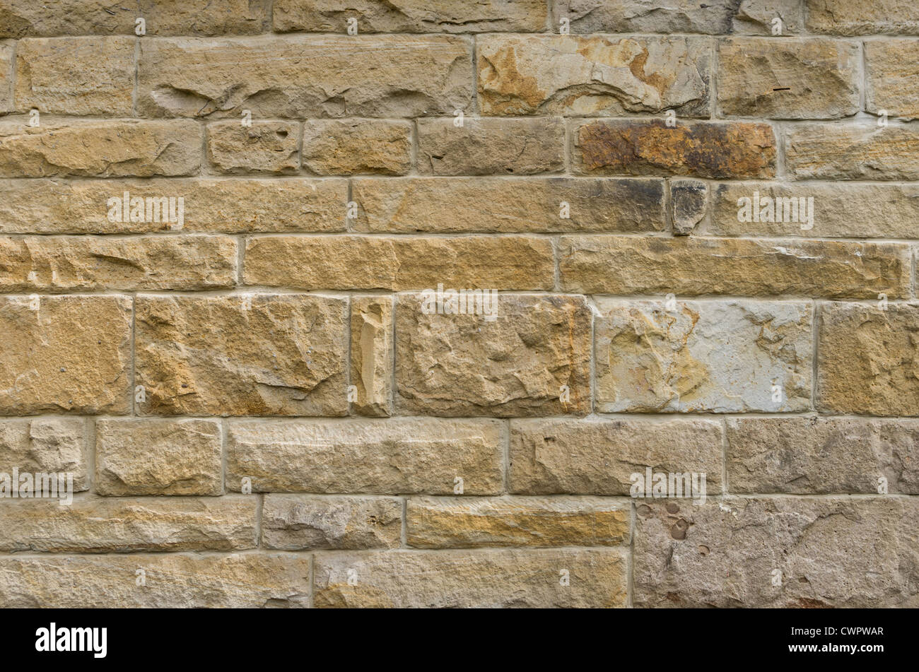 frontal view of a sandstone wall Stock Photo - Alamy