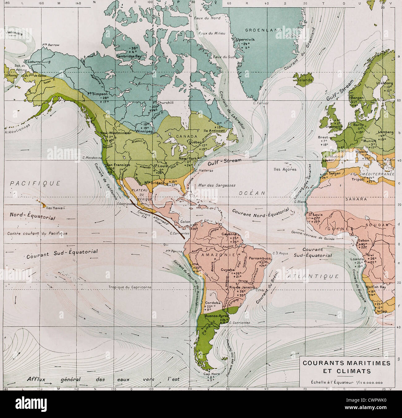 Climate zone map hi-res stock photography and images - Alamy