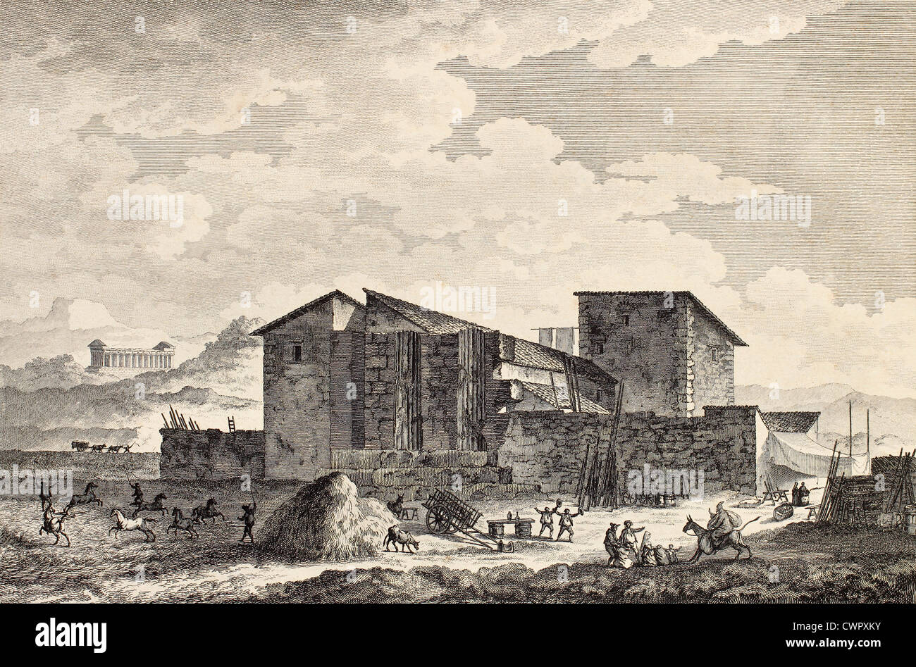 Ancient greek house drawing hi-res stock photography and images - Alamy