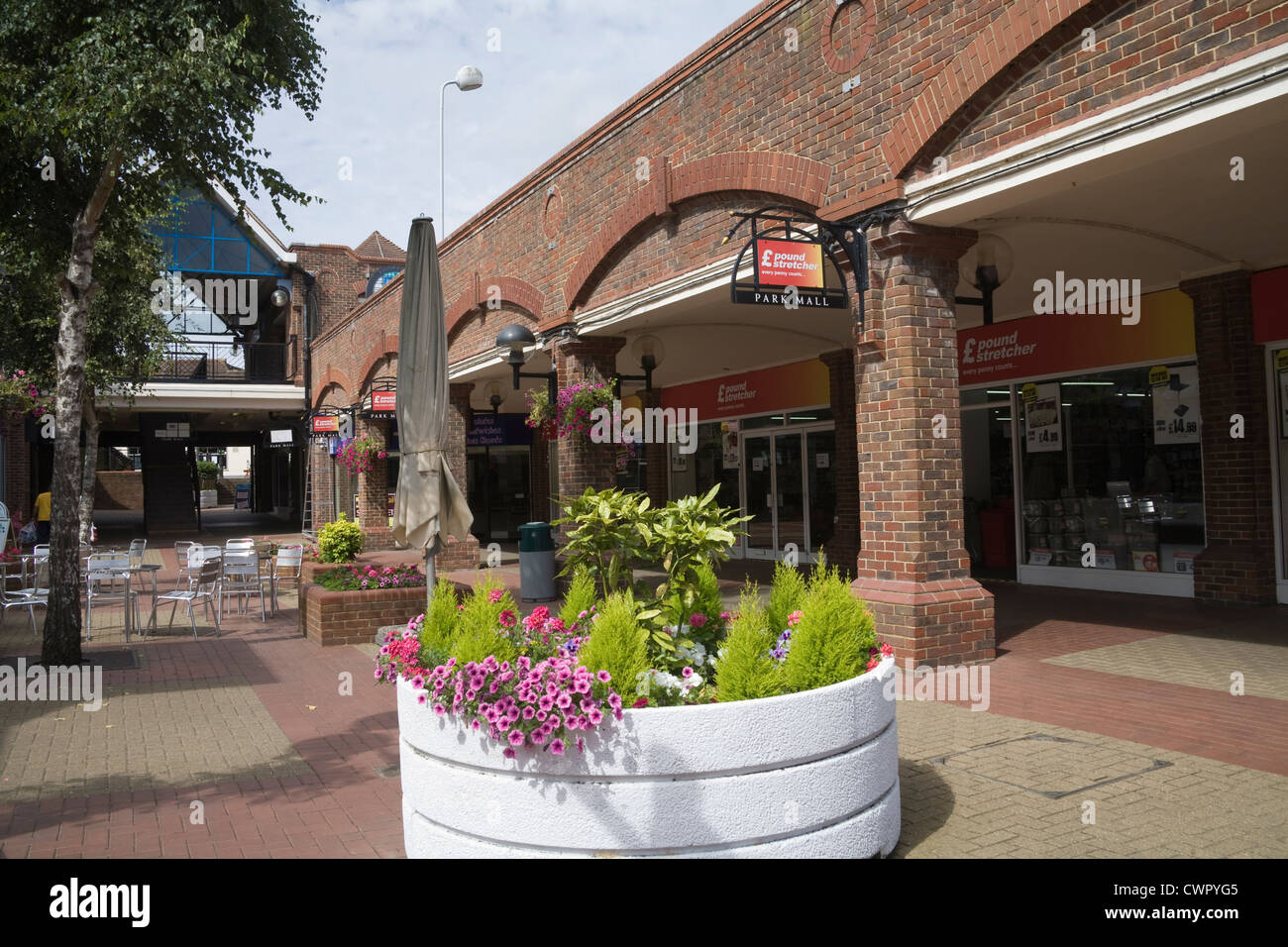 Ashford Kent England Shops and restaurant in modern Park Mall in the ...