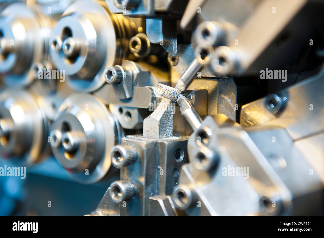 Production facility for making industrial springs. After a mechanical ...