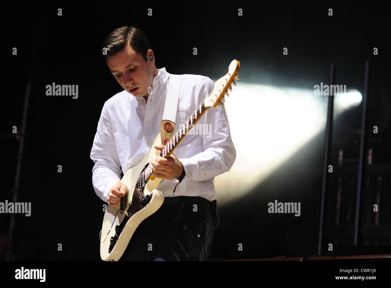 MADRID, SPAIN - JUNE 22: Two Door Cinema Club band performs at Dia de ...