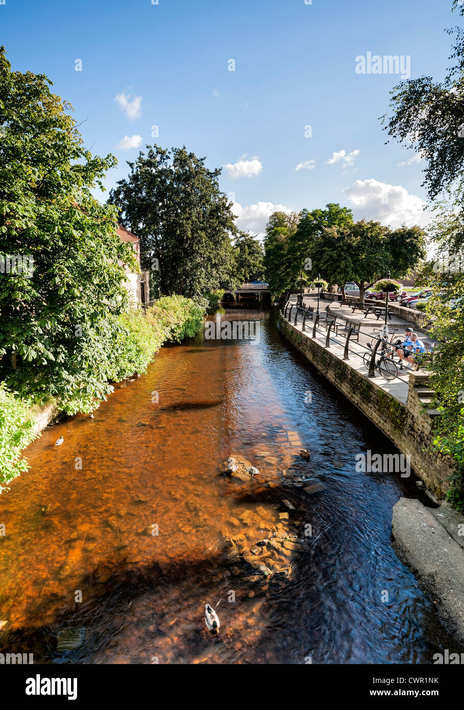 A view of Pickering from the bridge at the Ropery car park Stock Photo ...