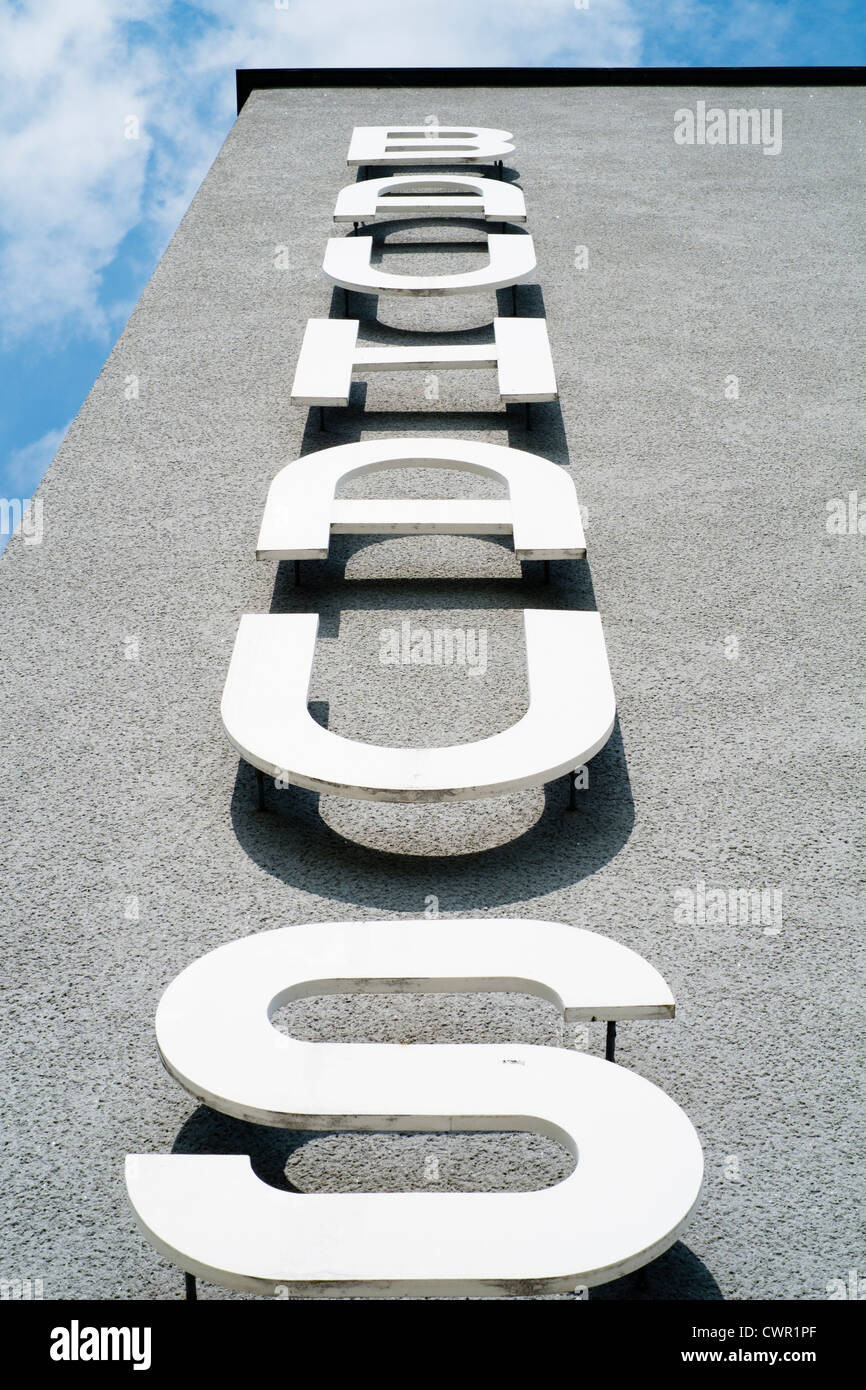 Bauhaus Building and architecture school designed by Walter Gropius in ...