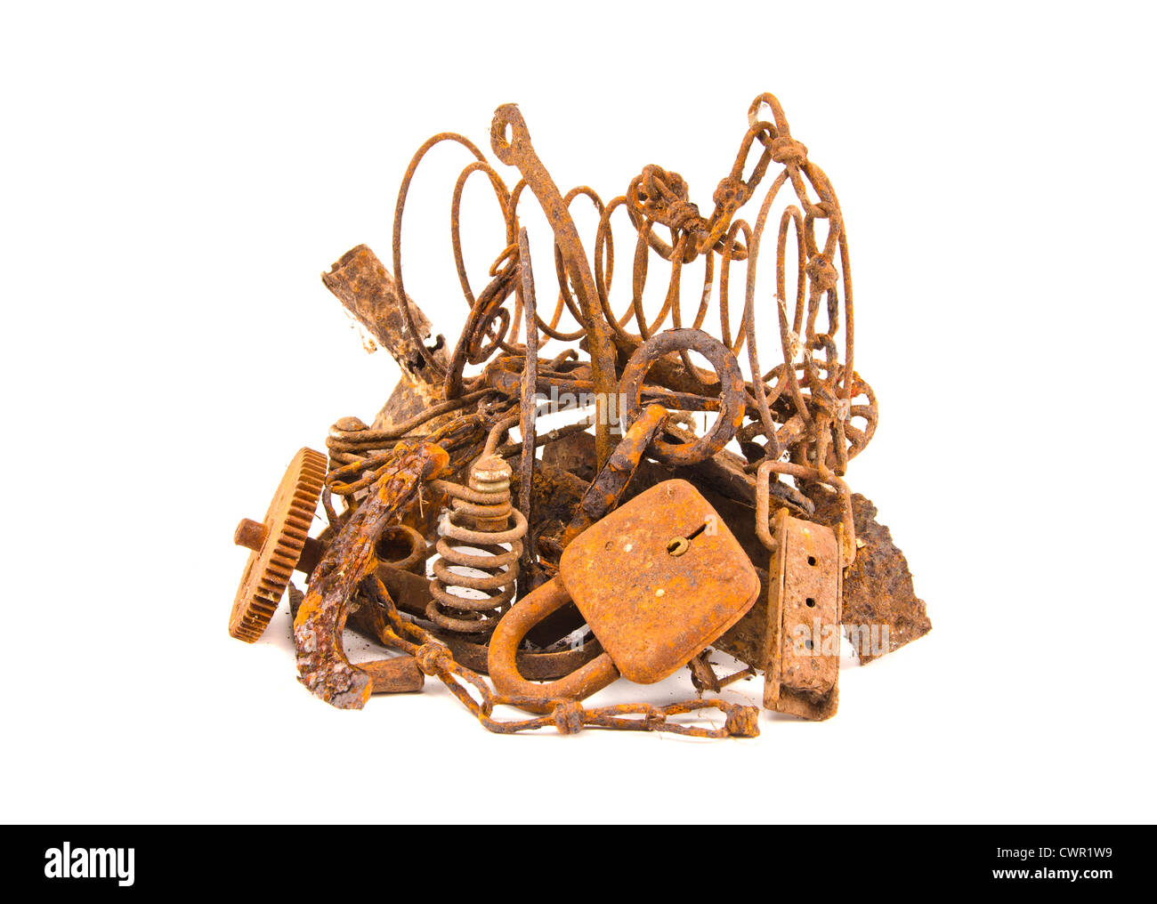 Scrap metal waste dump Cut Out Stock Images & Pictures - Alamy