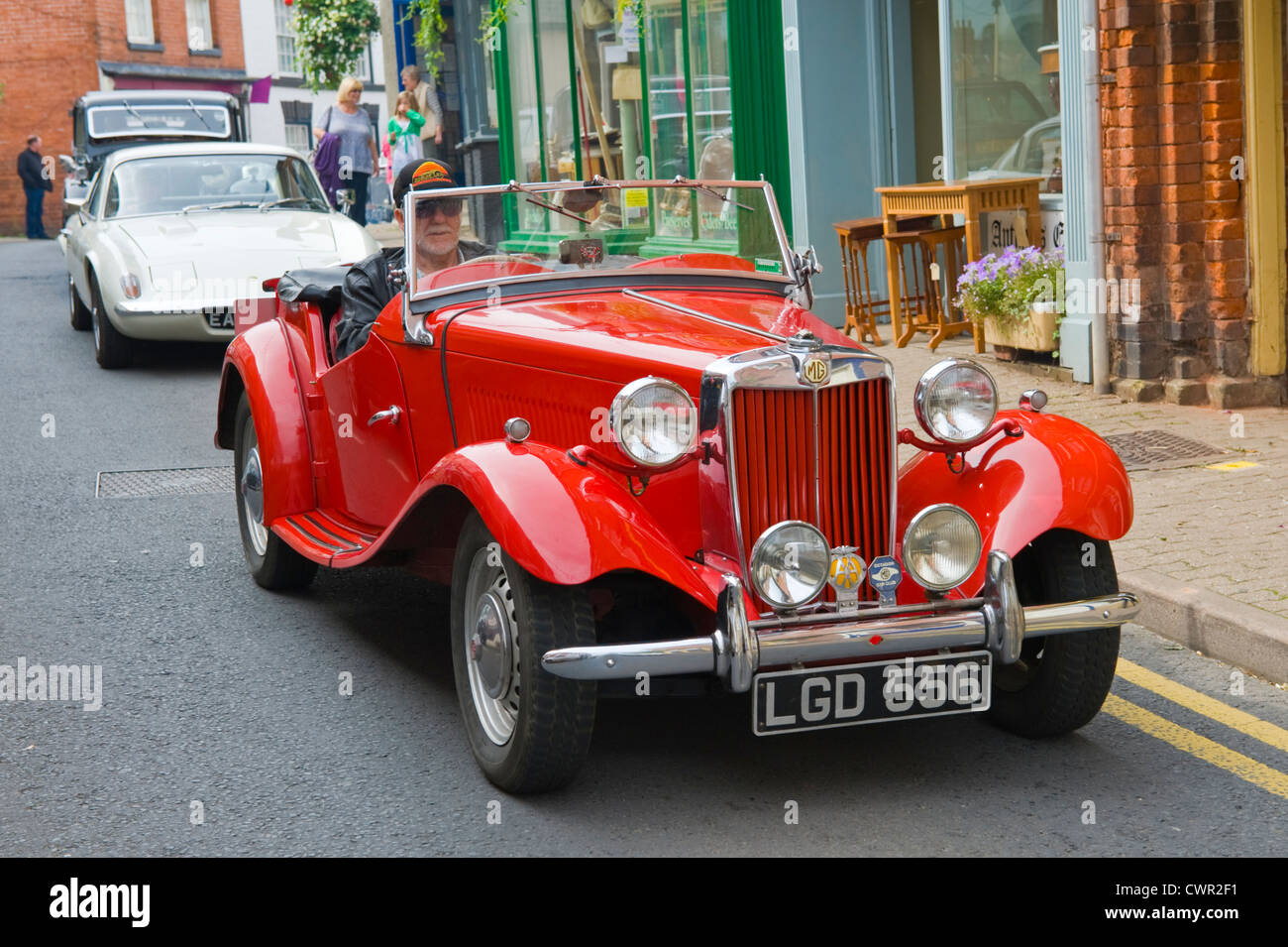 Red mg sports car hi-res stock photography and images - Alamy