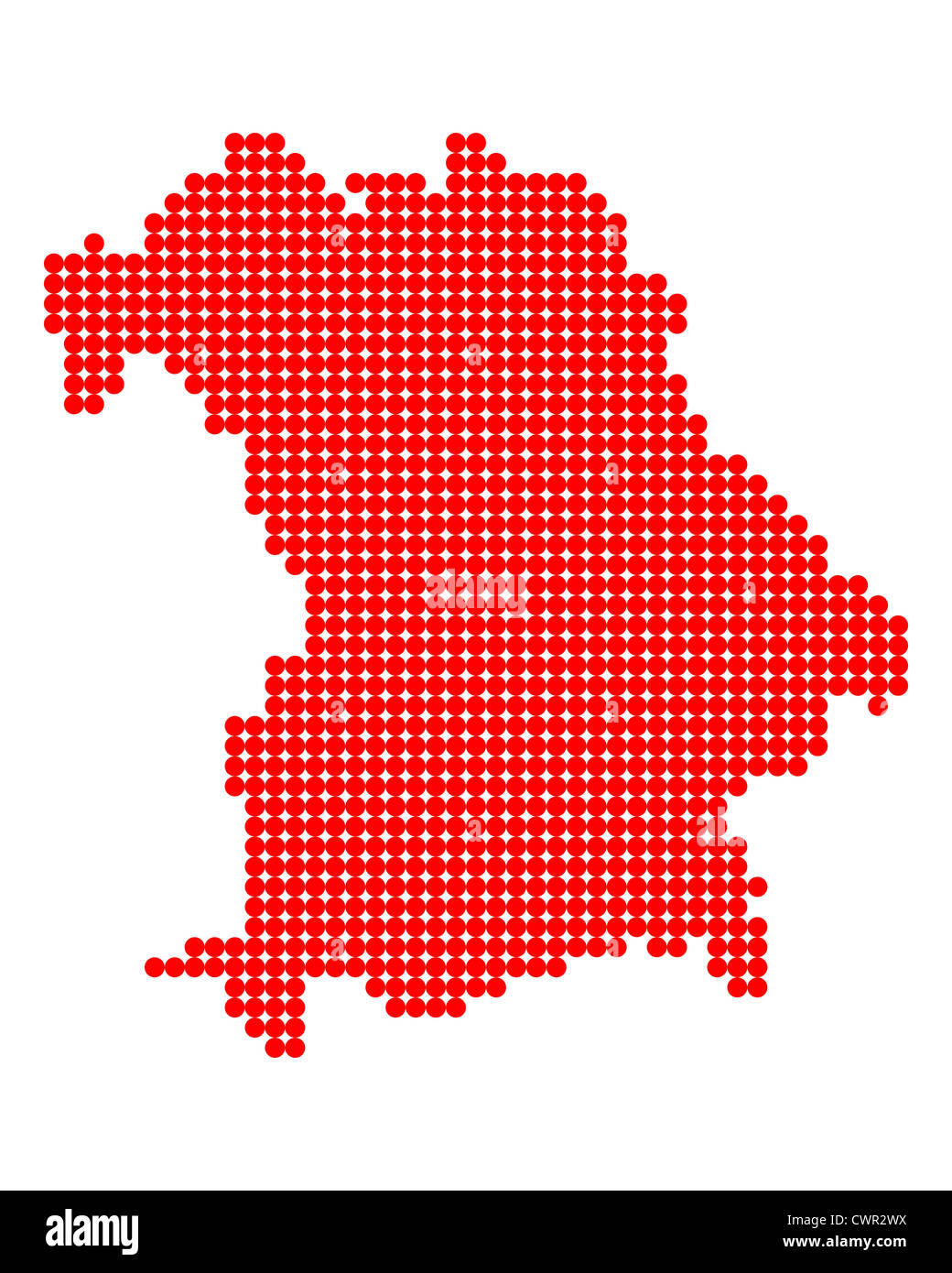Map of Bavaria Stock Photo - Alamy