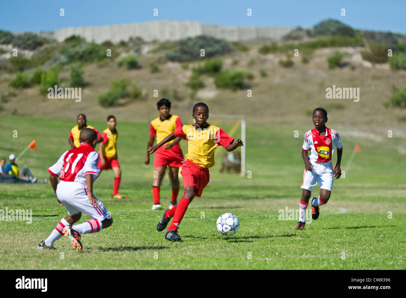 Football youth team at Strandfontain tournament, Cape Town, South ...