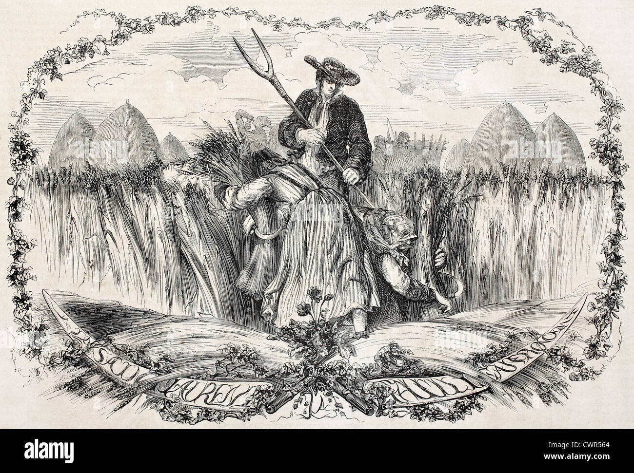 Man reaping painting hi-res stock photography and images - Alamy