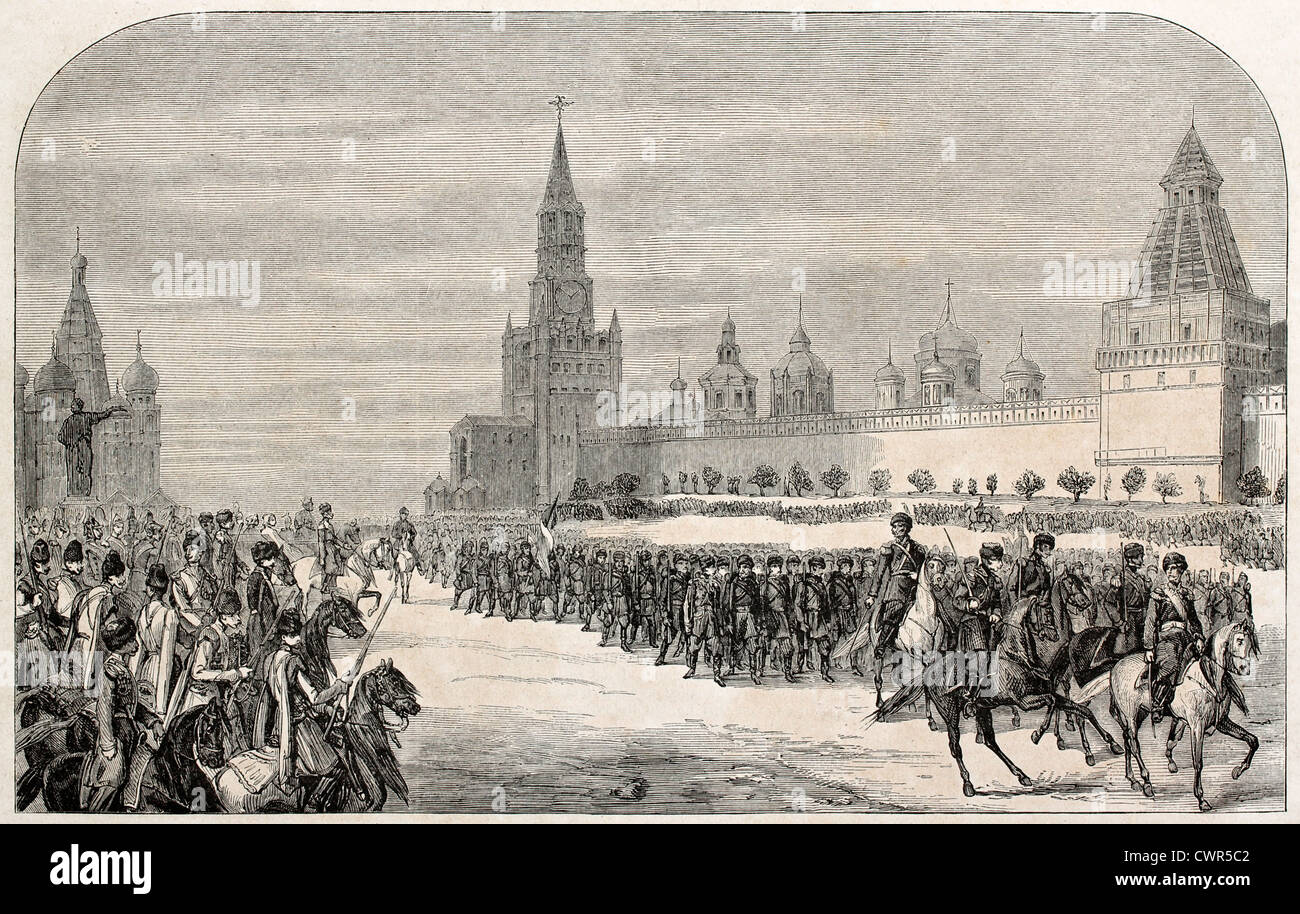 Russian Imperial's family Chasseurs parade Stock Photo - Alamy