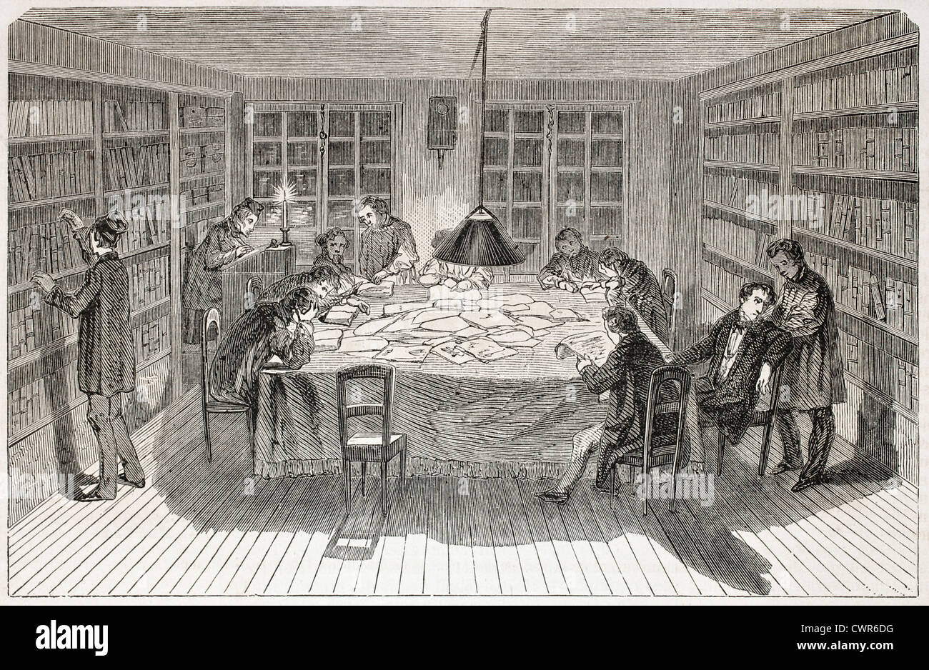 Workers library in Paris Stock Photo - Alamy