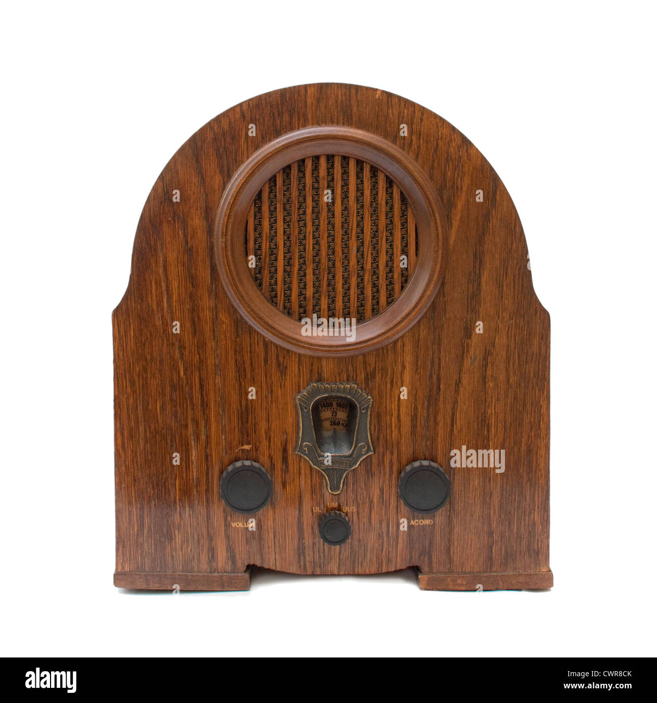 Vintage old wooden tuner radio hi-res stock photography and images - Alamy