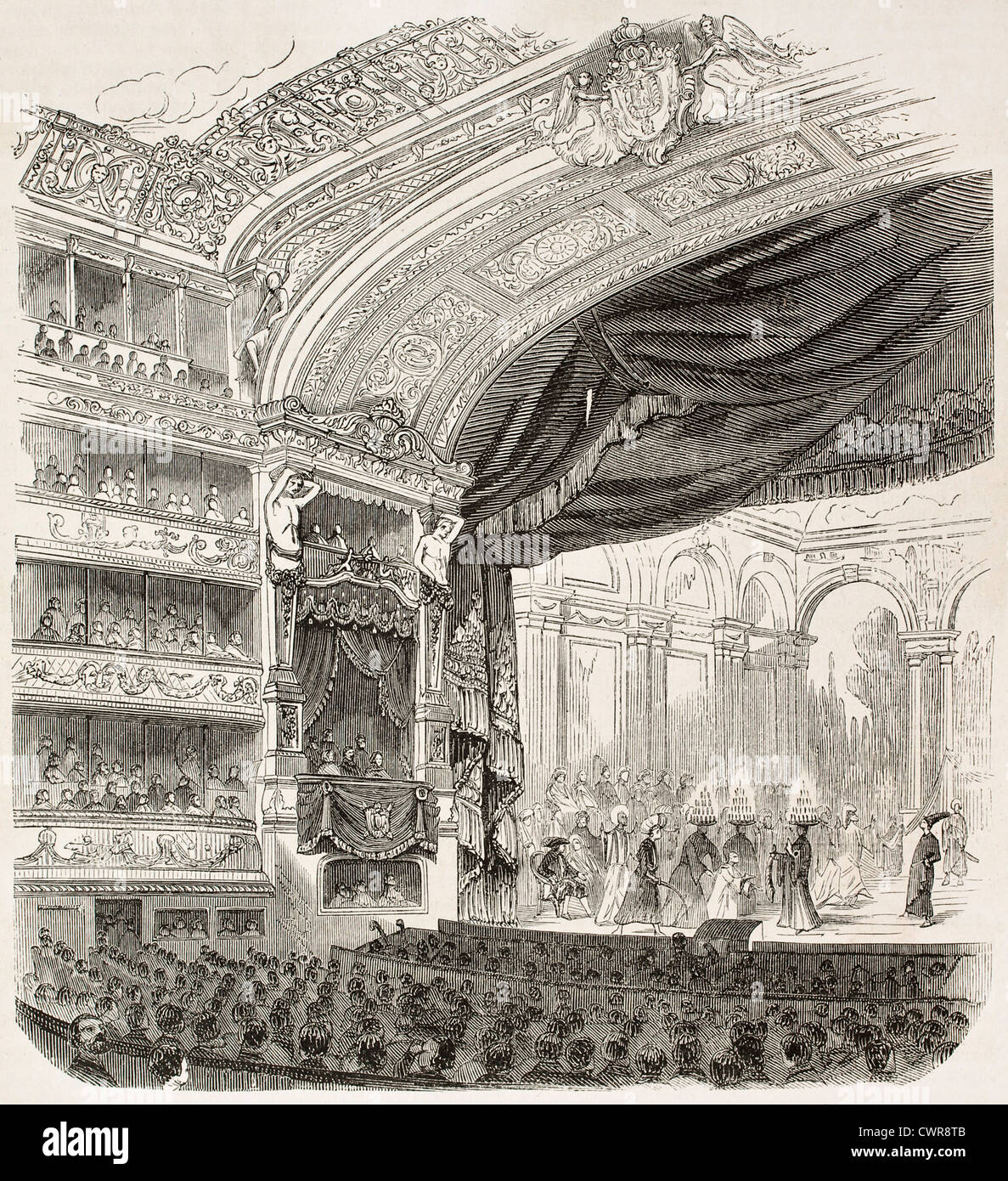 The curtain theatre drawing hi-res stock photography and images - Alamy