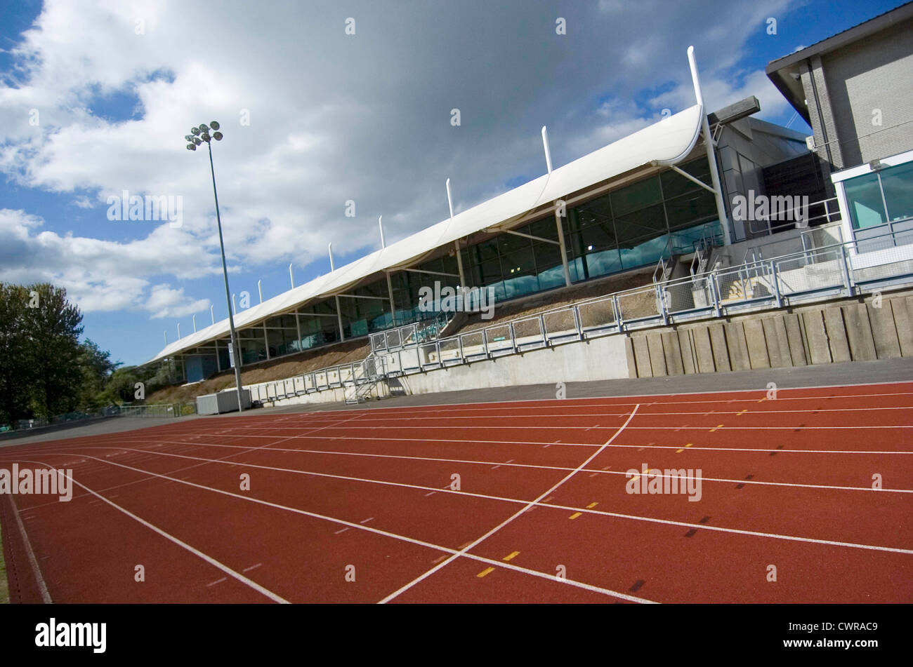 Swansea University running track alongside the Wales National Swimming ...