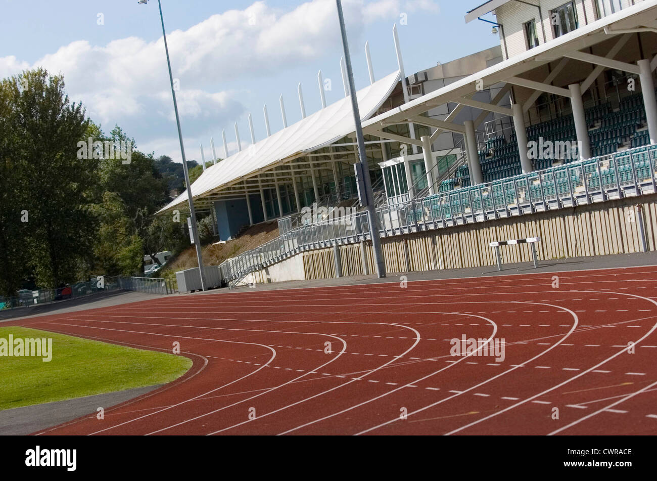 Swansea University running track alongside the Wales National Swimming ...