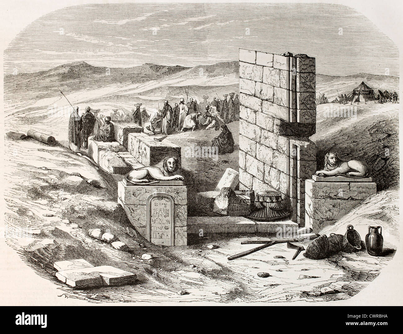 Serapeum of Saqqara Stock Photo - Alamy