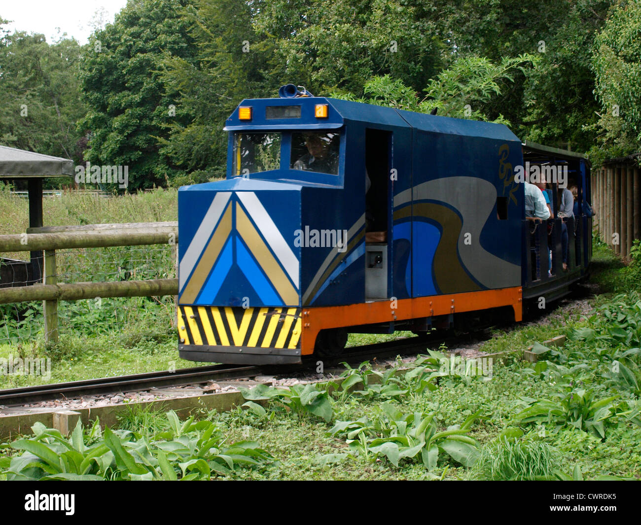 Narrow gauge diesel railway, Beale Park, Reading, Berkshire, UK Stock ...