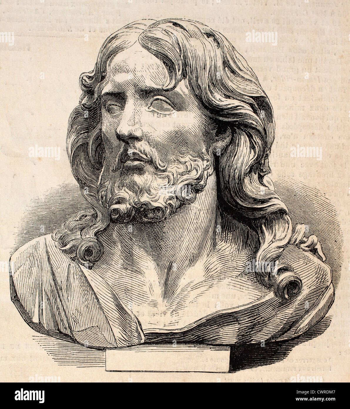 Jesus Christ's head Stock Photo - Alamy