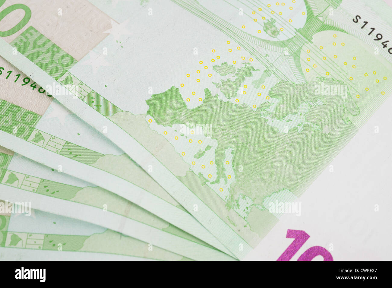 New euro banknotes as a background, close-up Stock Photo - Alamy