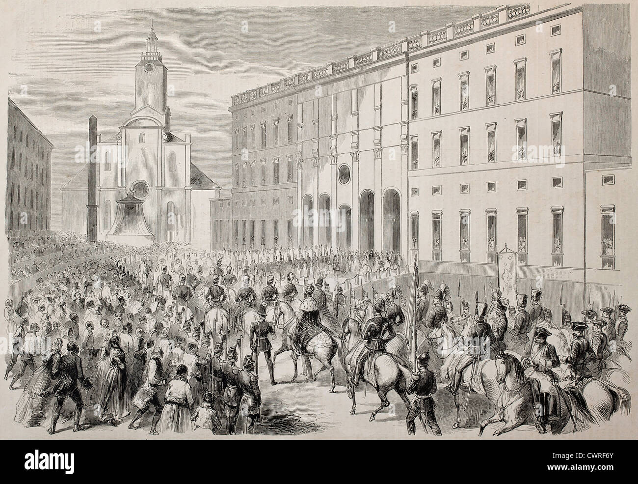 King Charles XV of Sweden coming back in Royal Palace after crowning ...