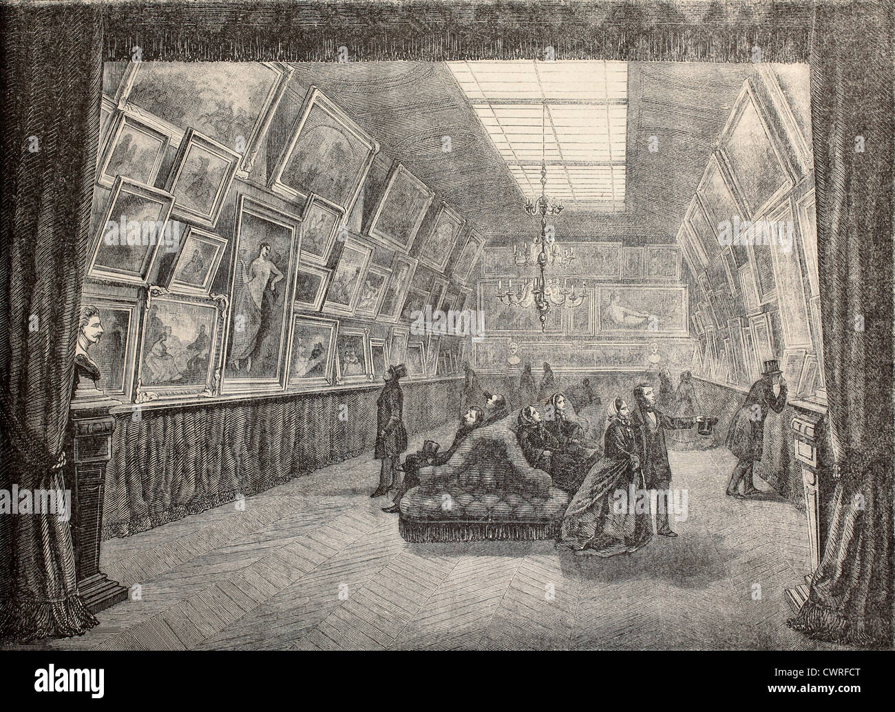 Etching drawing french gallery hi-res stock photography and images - Alamy