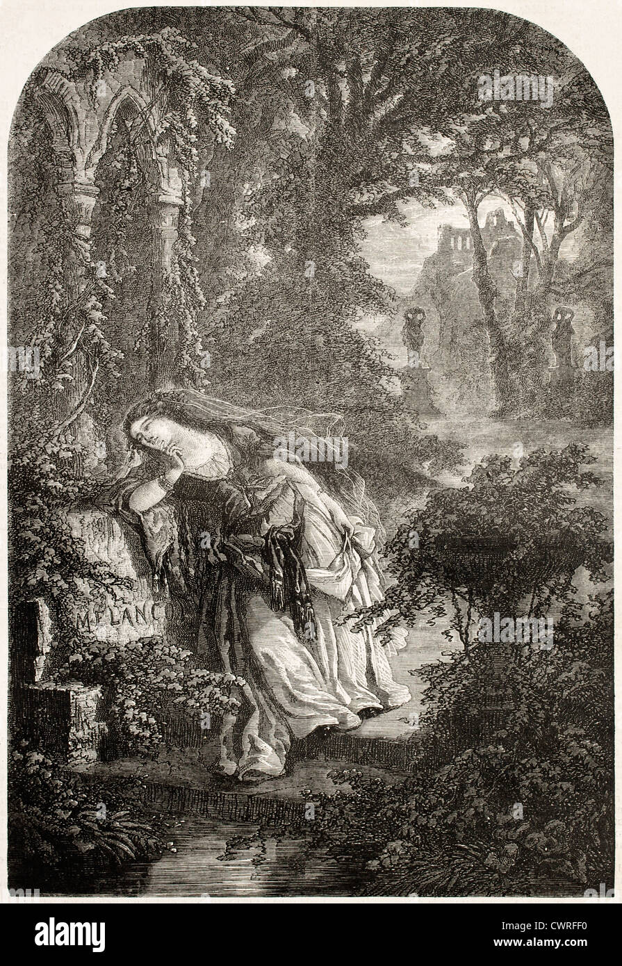 Allegoric representation of melancholy Stock Photo - Alamy