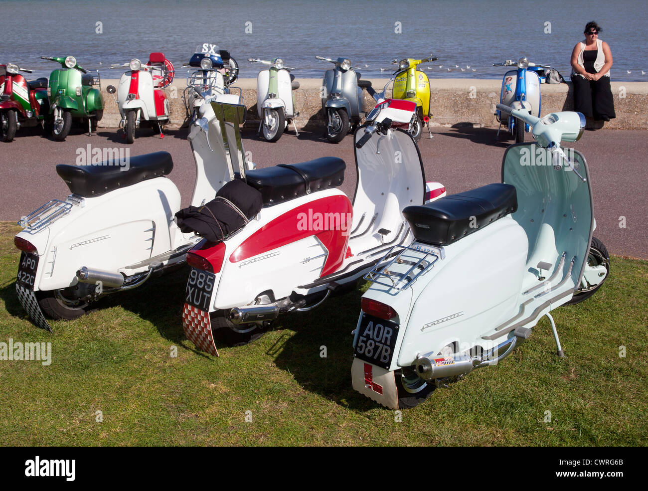 Mods on scooters hi-res stock photography and images - Alamy