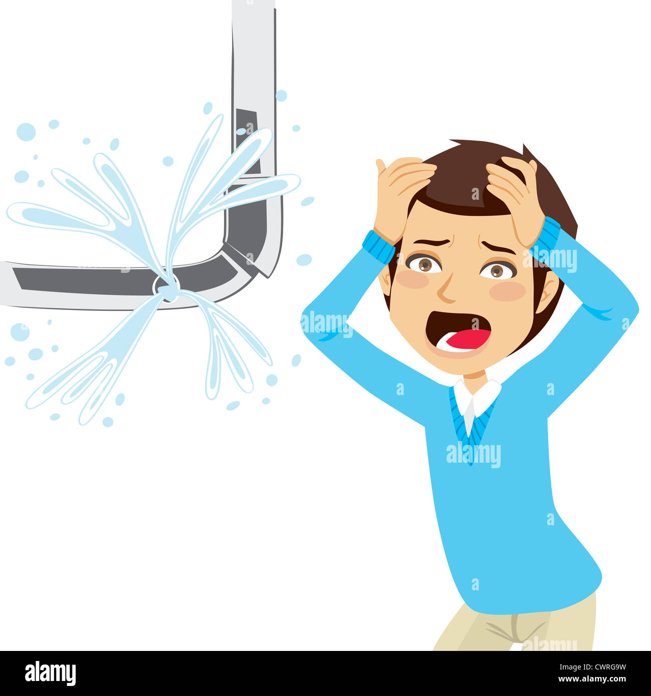 Water drop leaking broken Cut Out Stock Images & Pictures - Alamy