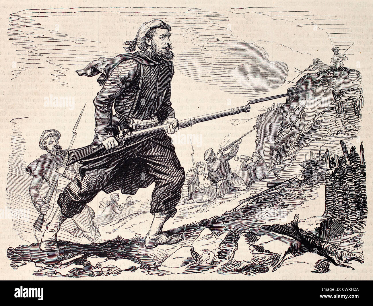 Spanish-basque soldier during Moroccan expedition Stock Photo - Alamy