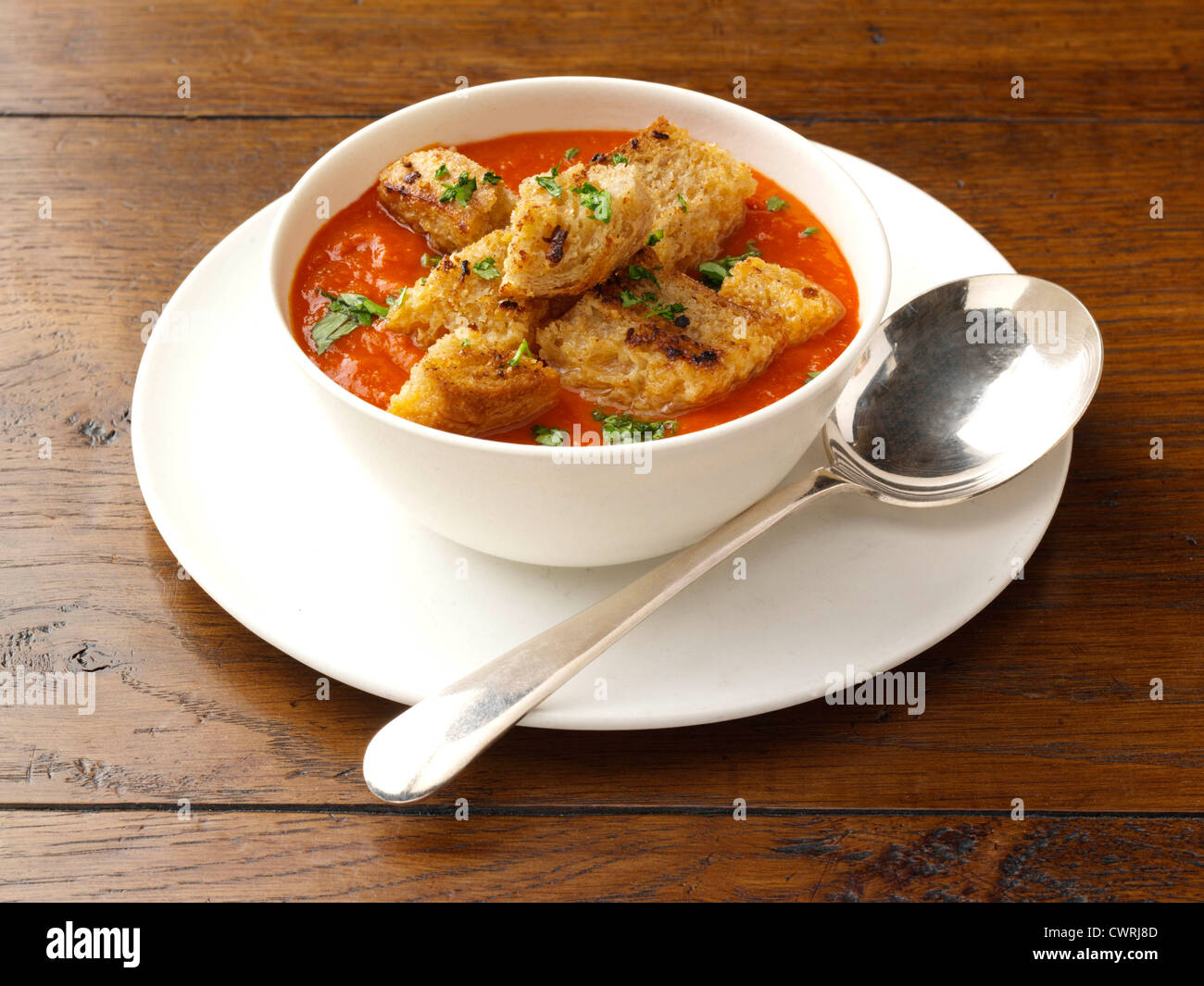 Individual portion red pepper soup hi-res stock photography and images ...