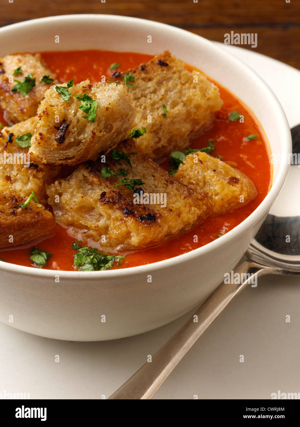 Individual portion red pepper soup hi-res stock photography and images ...