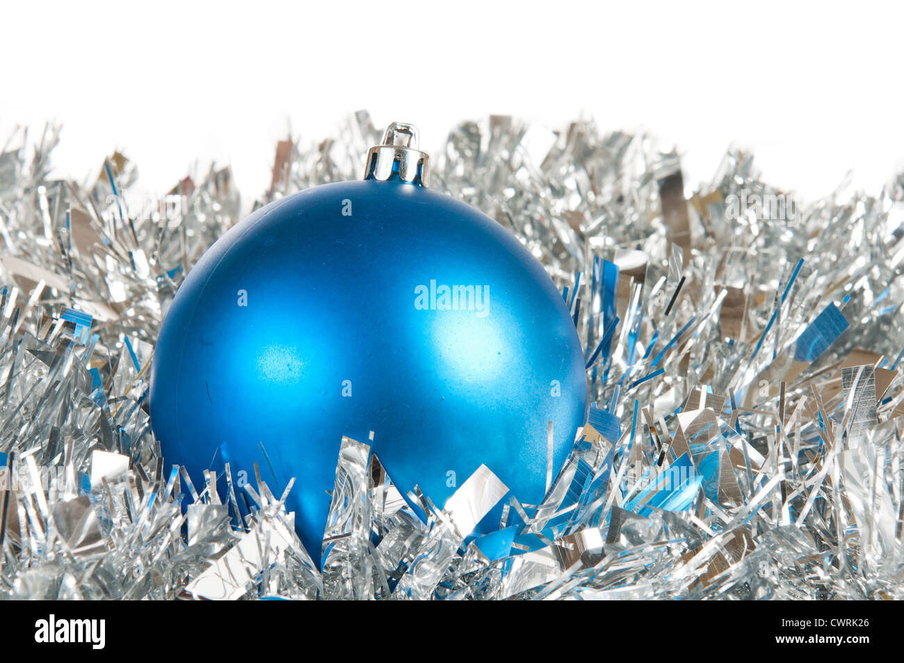 Single round blue christmas hi-res stock photography and images - Alamy