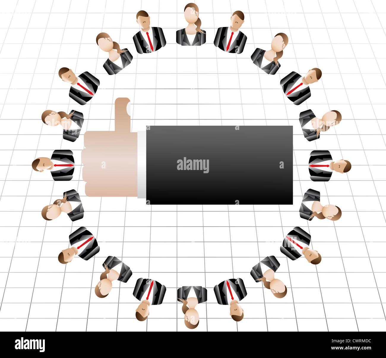 male female business Work team concept good work hand vector ...