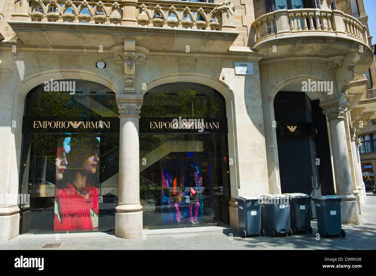 Armani shop front hi-res stock photography and images - Alamy