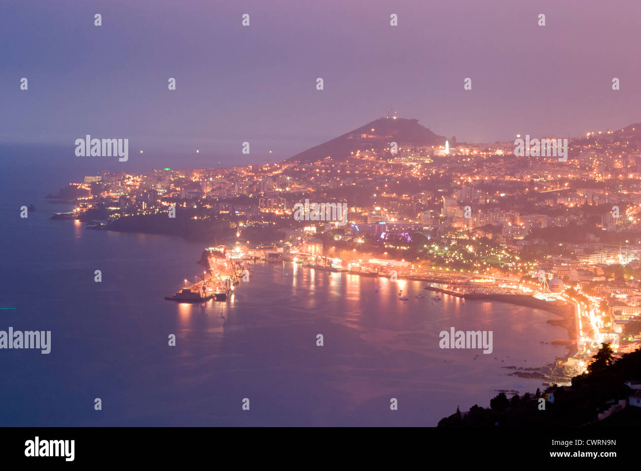Funchal night madeira island hi-res stock photography and images - Alamy