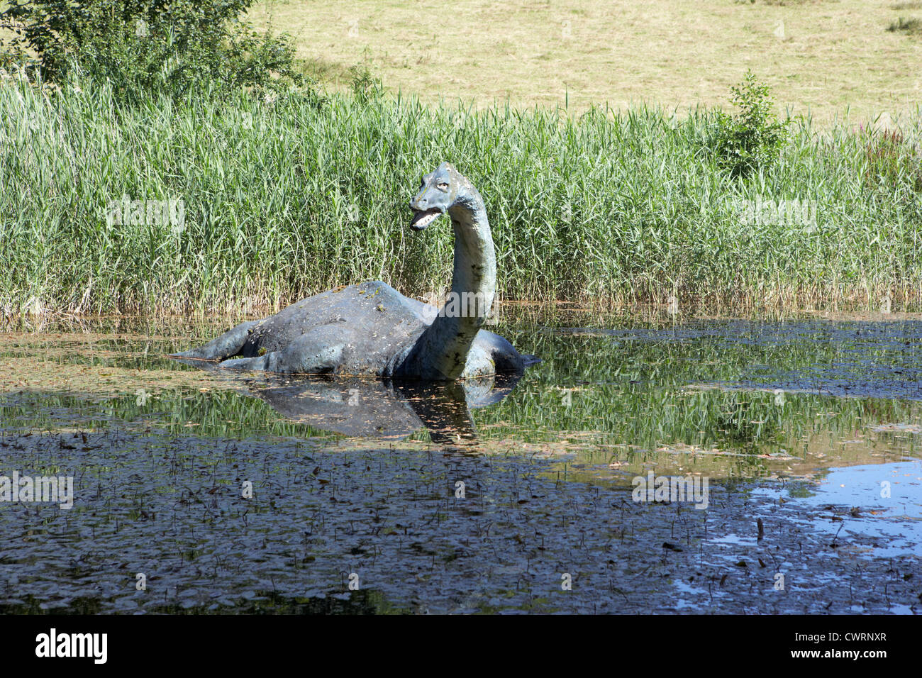 Loch Ness monster model nessie highland scotland uk Stock Photo - Alamy