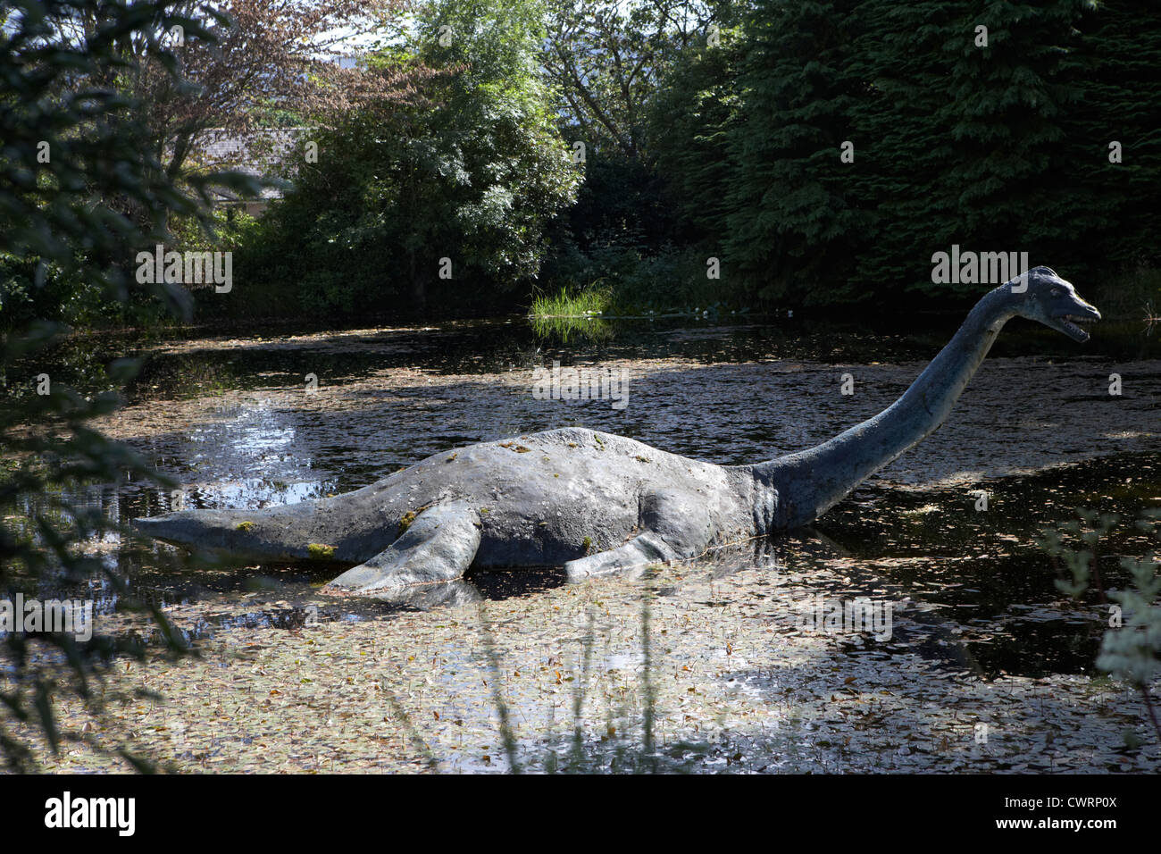 Loch Ness monster model nessie highland scotland uk Stock Photo - Alamy