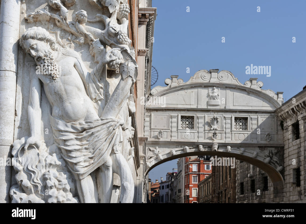 Drunken Noah and his sons bas relief, Doge's Palace, Venice, Italy ...