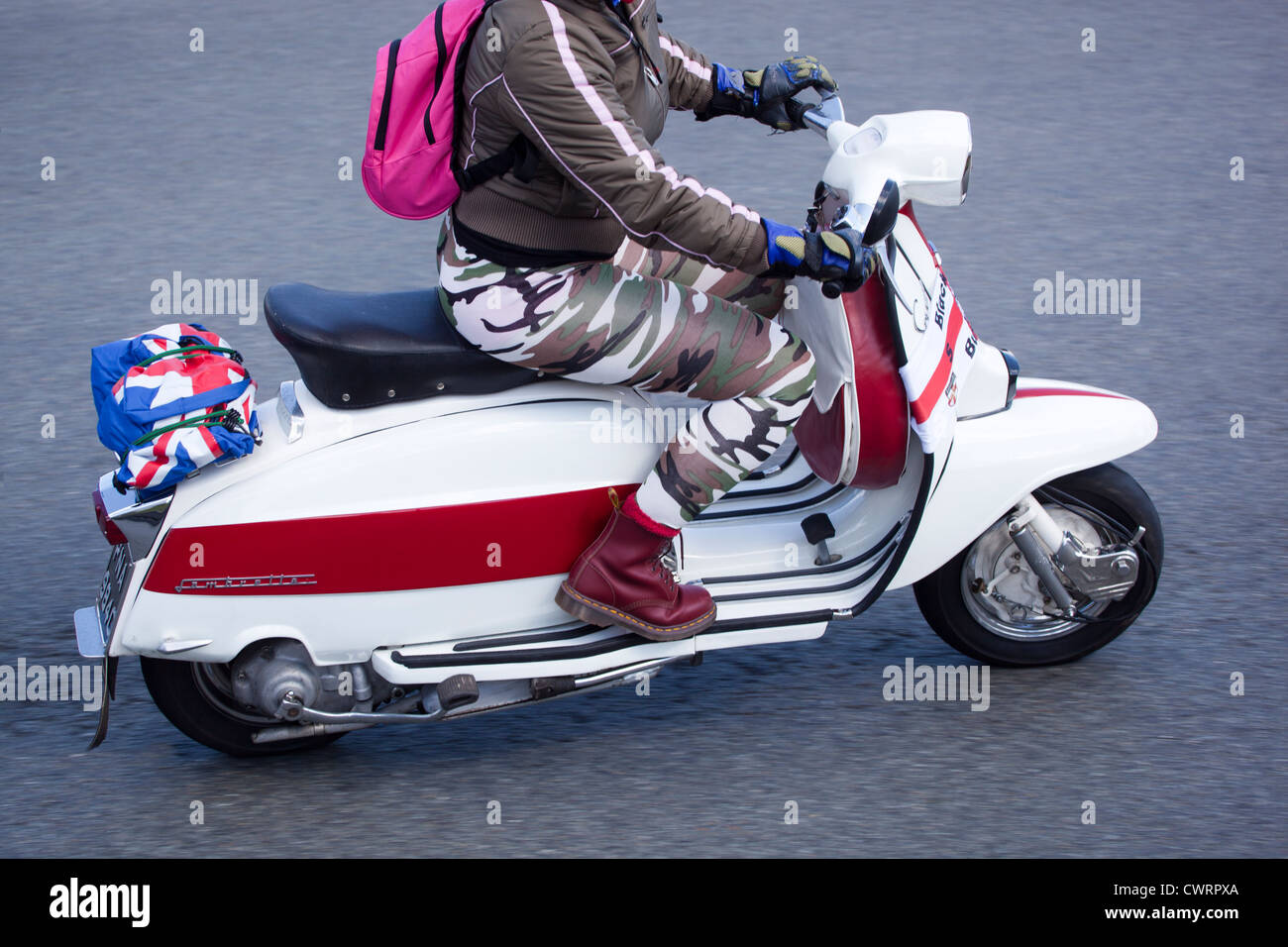 Mod scooter girl hi-res stock photography and images - Alamy