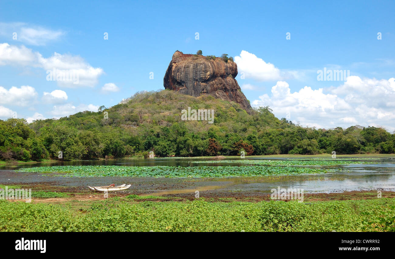 The Sigiriya (Lion's rock) is an ancient rock fortress and palace ruins ...