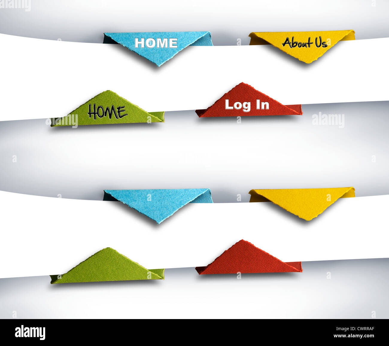 "Sleek webpage buttons, vivid & user-friendly, guiding seamless site ...