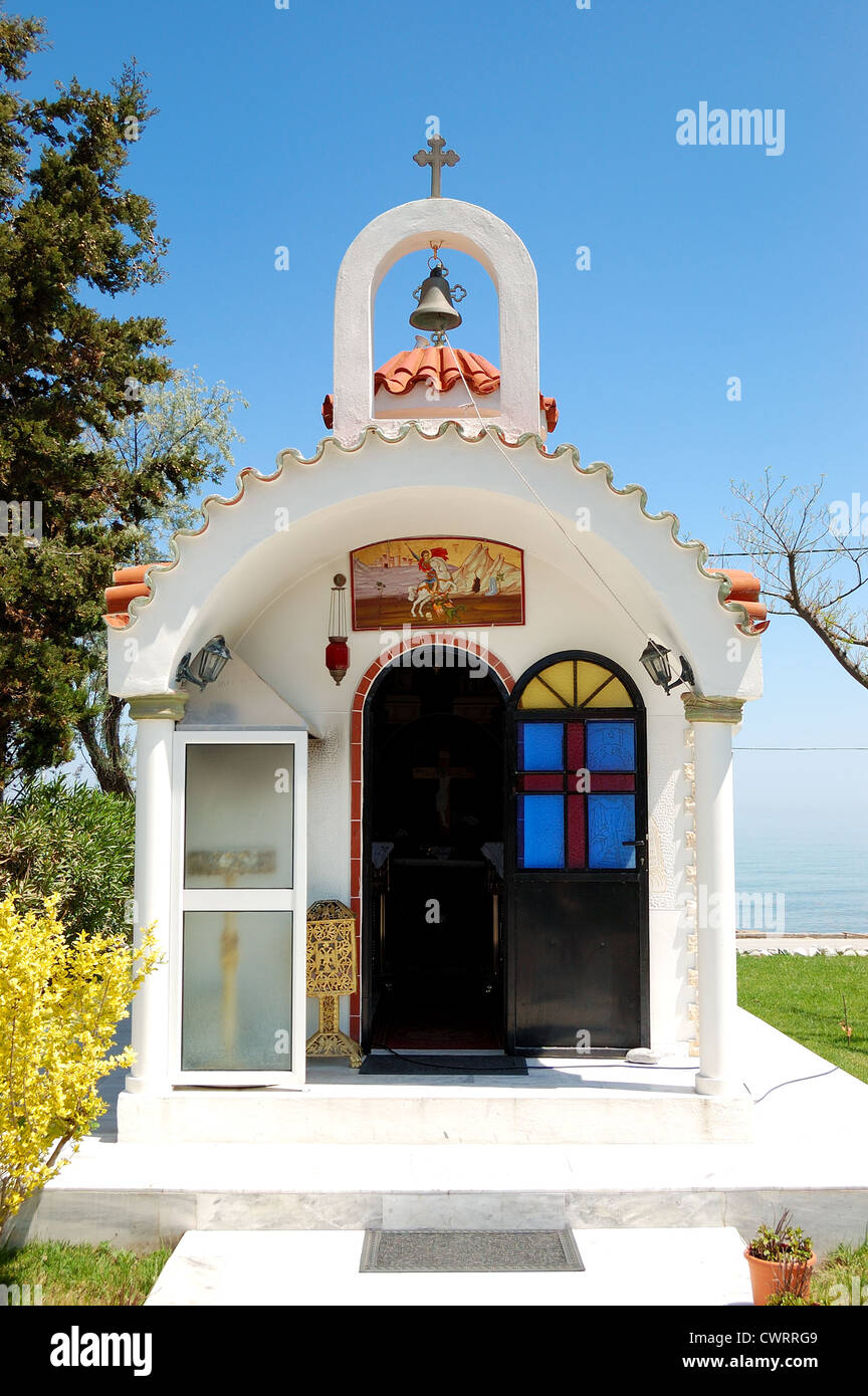 The small church at hotel, Pieria, Greece Stock Photo - Alamy