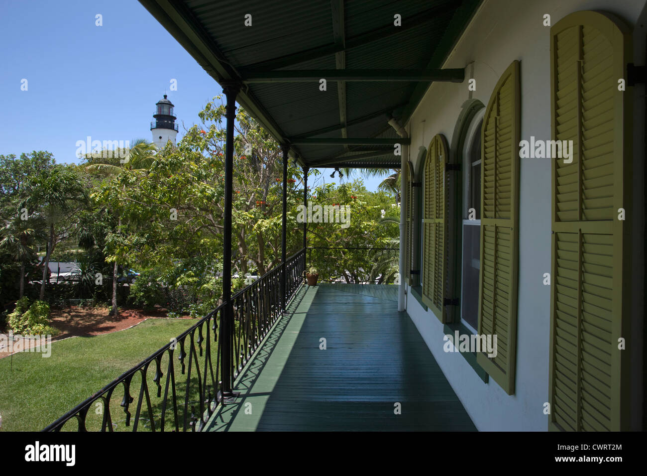 TOP FLOOR BALCONY ERNEST HEMINGWAY HOME MUSEUM (©ASA TIFT 1851) KEY ...