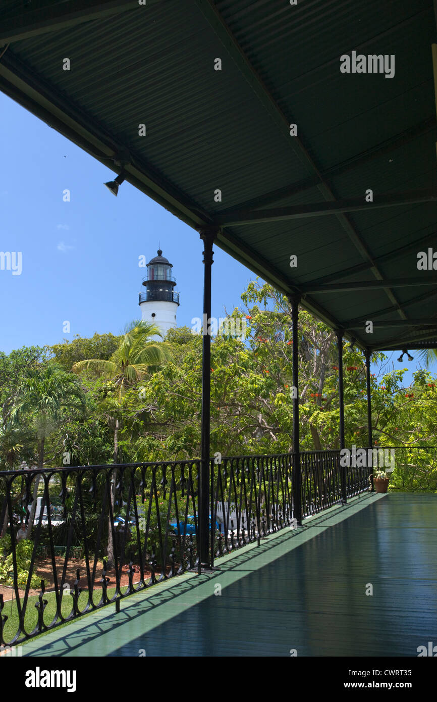 TOP FLOOR BALCONY ERNEST HEMINGWAY HOME MUSEUM (©ASA TIFT 1851) KEY ...