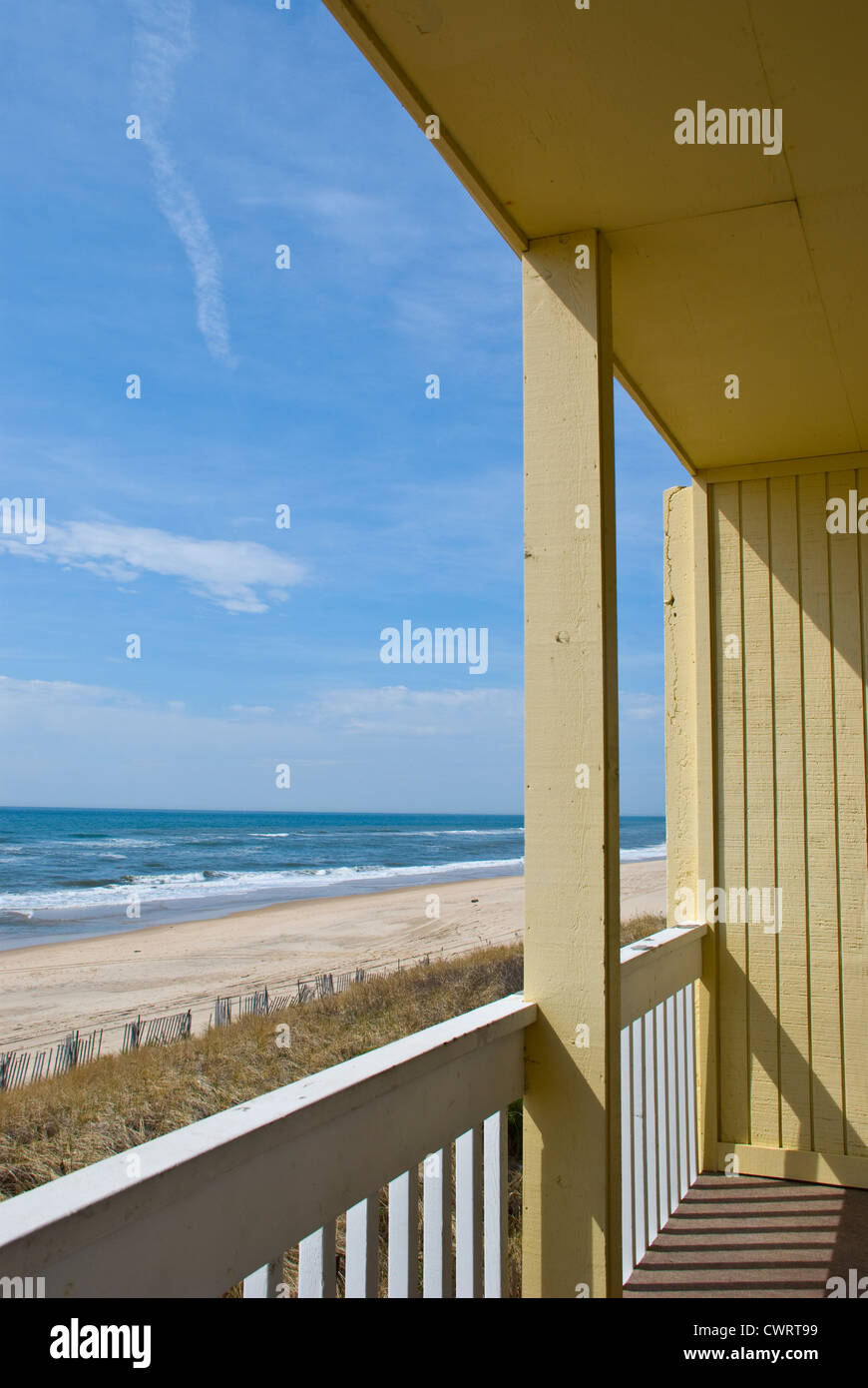 Beach View from Balcony Stock Photo - Alamy