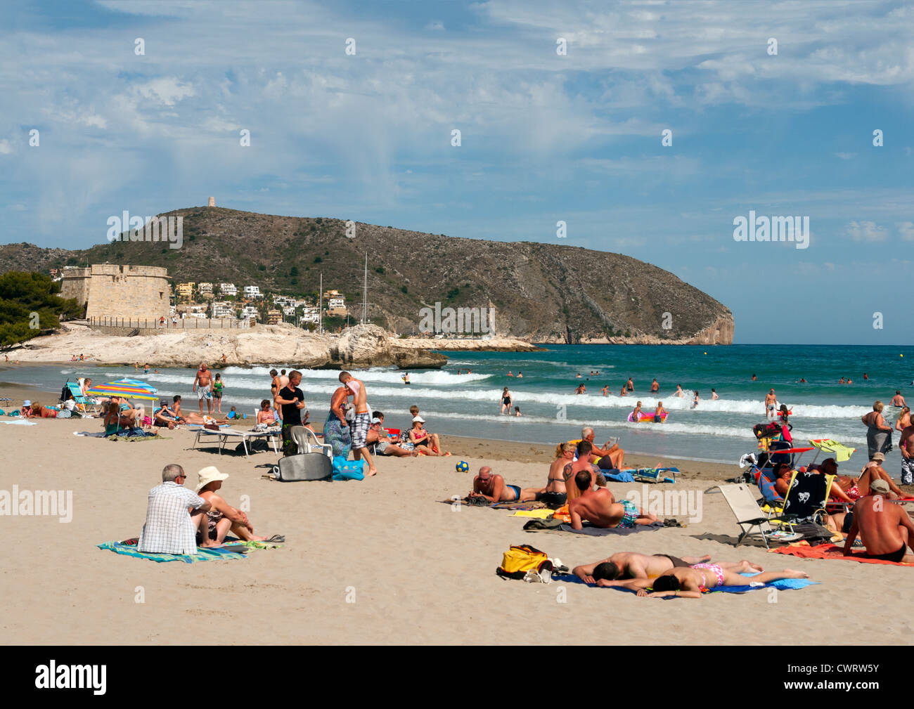 Playa la Platgetes, Moraira on the Costa Blanca, Spain Stock Photo - Alamy